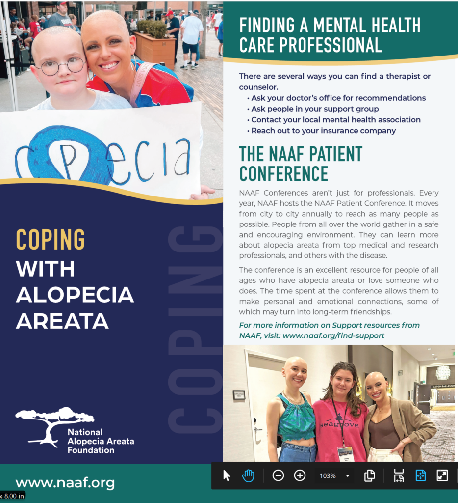 NAAF Patient Brochures - National Alopecia Areata Foundation | NAAF